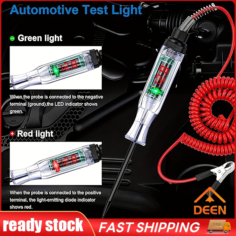 Auto3-48V DC Car Truck Voltage Circuit Tester Car Test Long Probe Pen ...