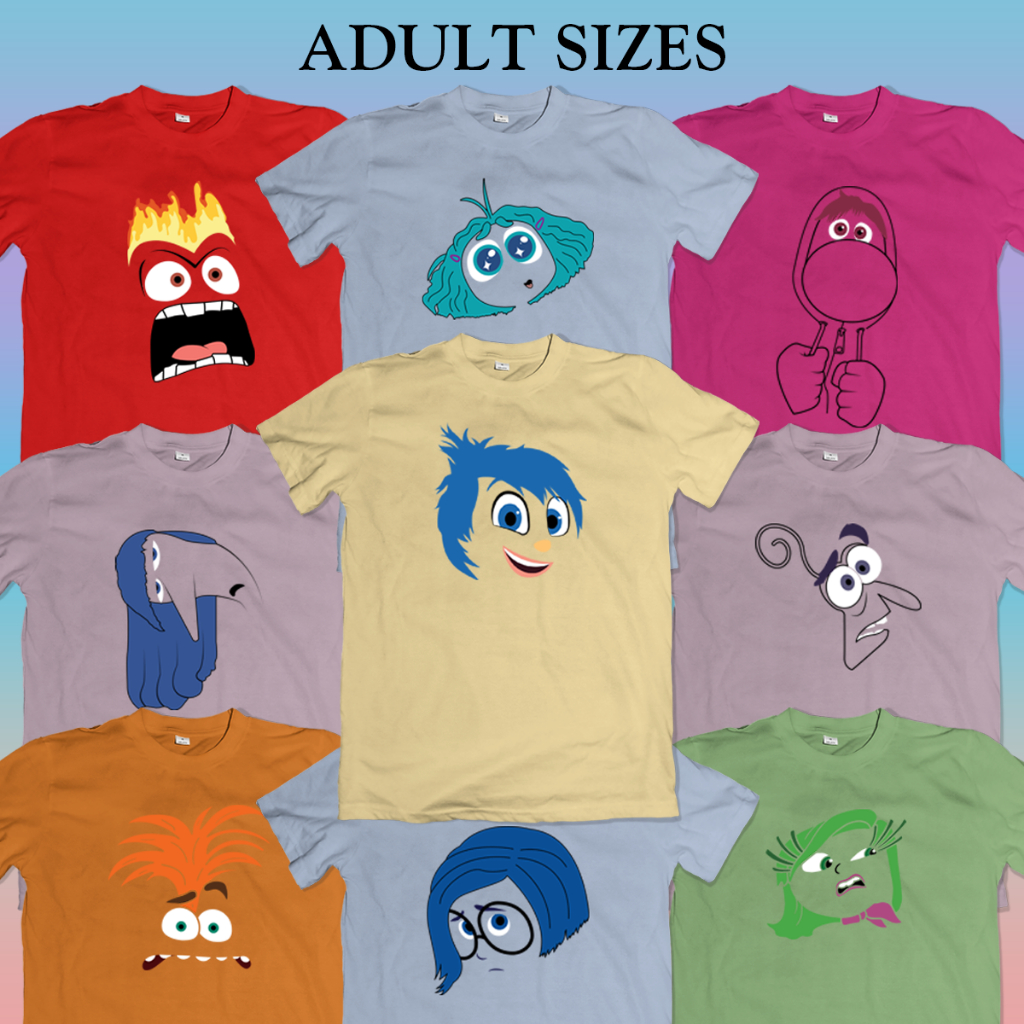 Inside Out Joy Sadness Halloween Costume Adult Shirt Unisex Men's Women ... Inside Out Joy Sadness Halloween Costume Adult Shirt Unisex Men's Women ...