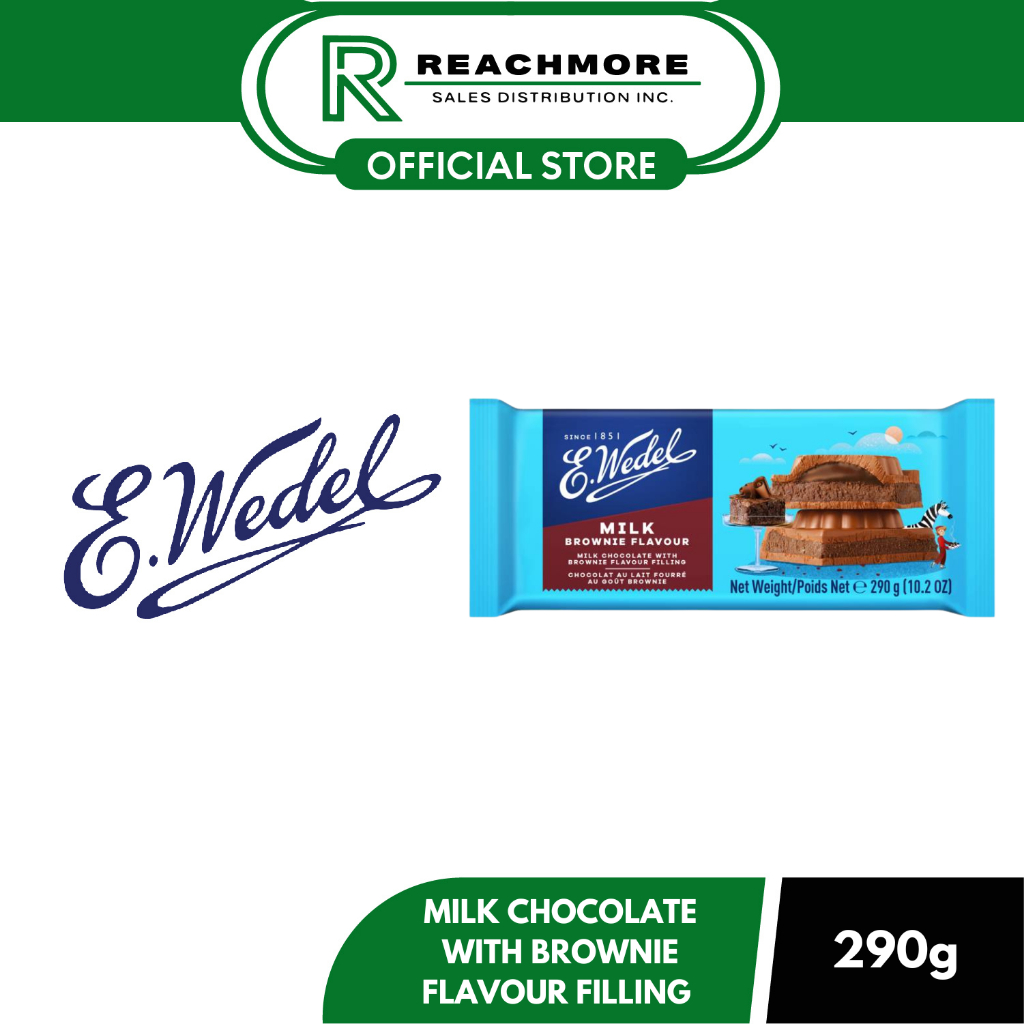 E.Wedel Milk Chocolate with Brownie Flavour Filling 290g | Shopee Philippines