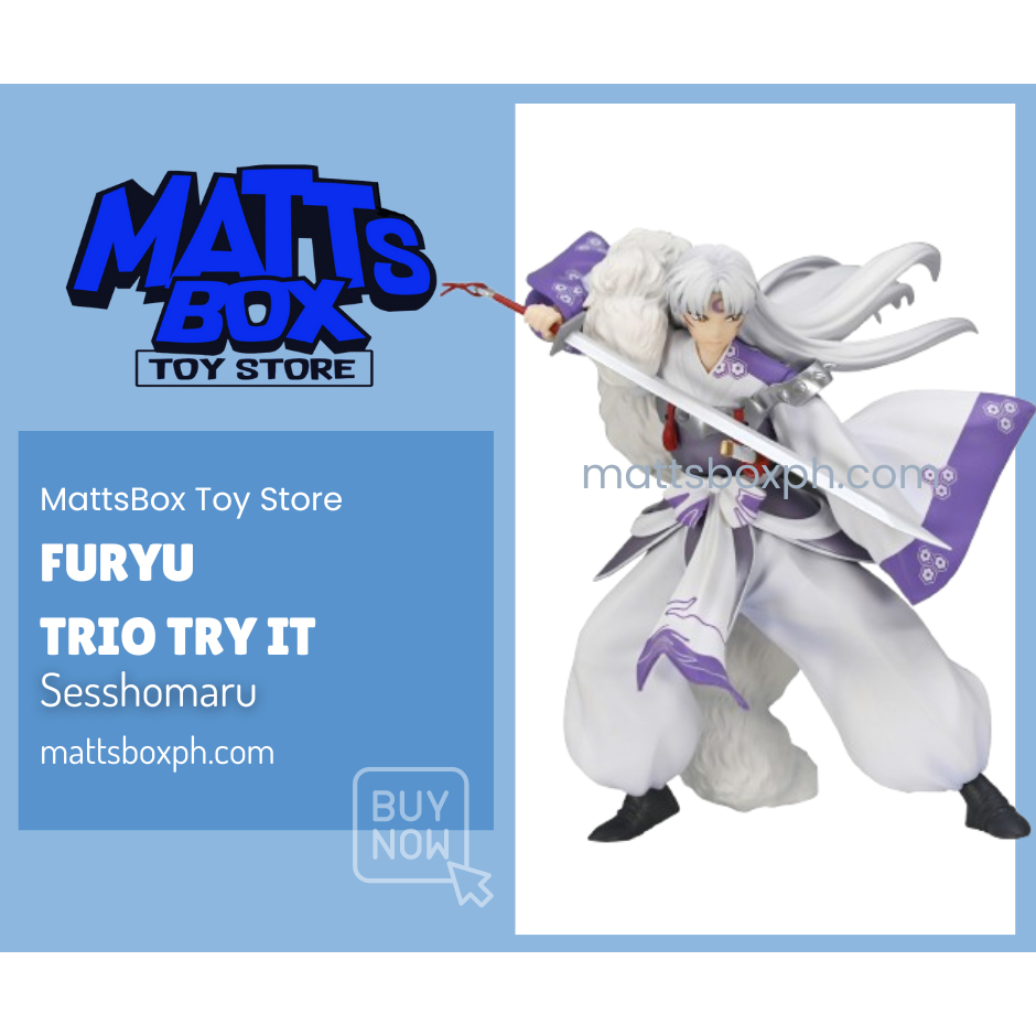 [1024] Furyu INUYASHA Trio Try iT Figure Sesshomaru | Shopee Philippines