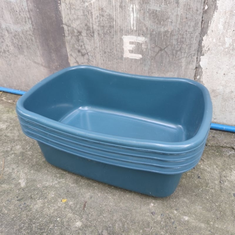 4 Pieces Rectangular Plastic Basin - High Quality Black Rectangular Tub ...