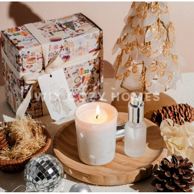 TINSEL Gift Box (Candle + AlcoSpray) in Paskong Pinoy-themed Packaging ...