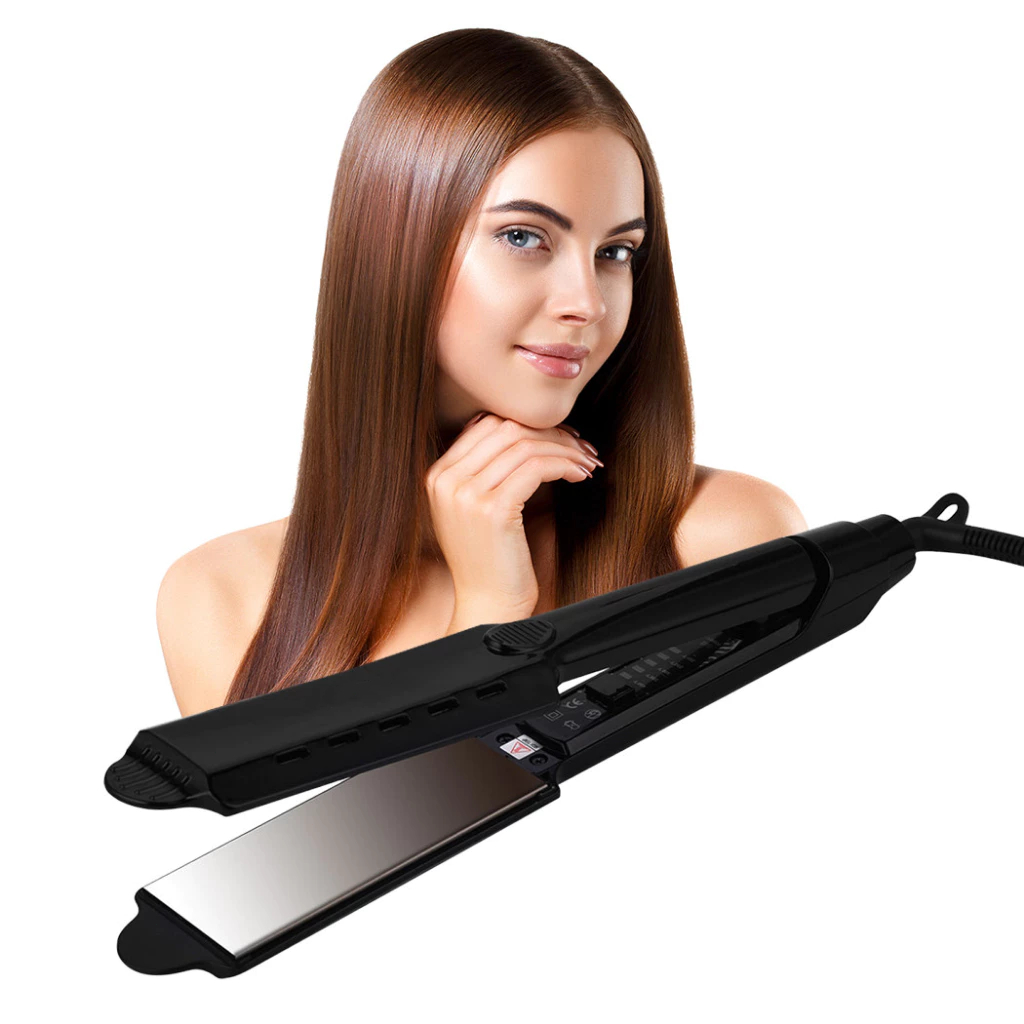 Hair Straightener 5 adjustable Temperatures Hair Iron Straightener Flat ...
