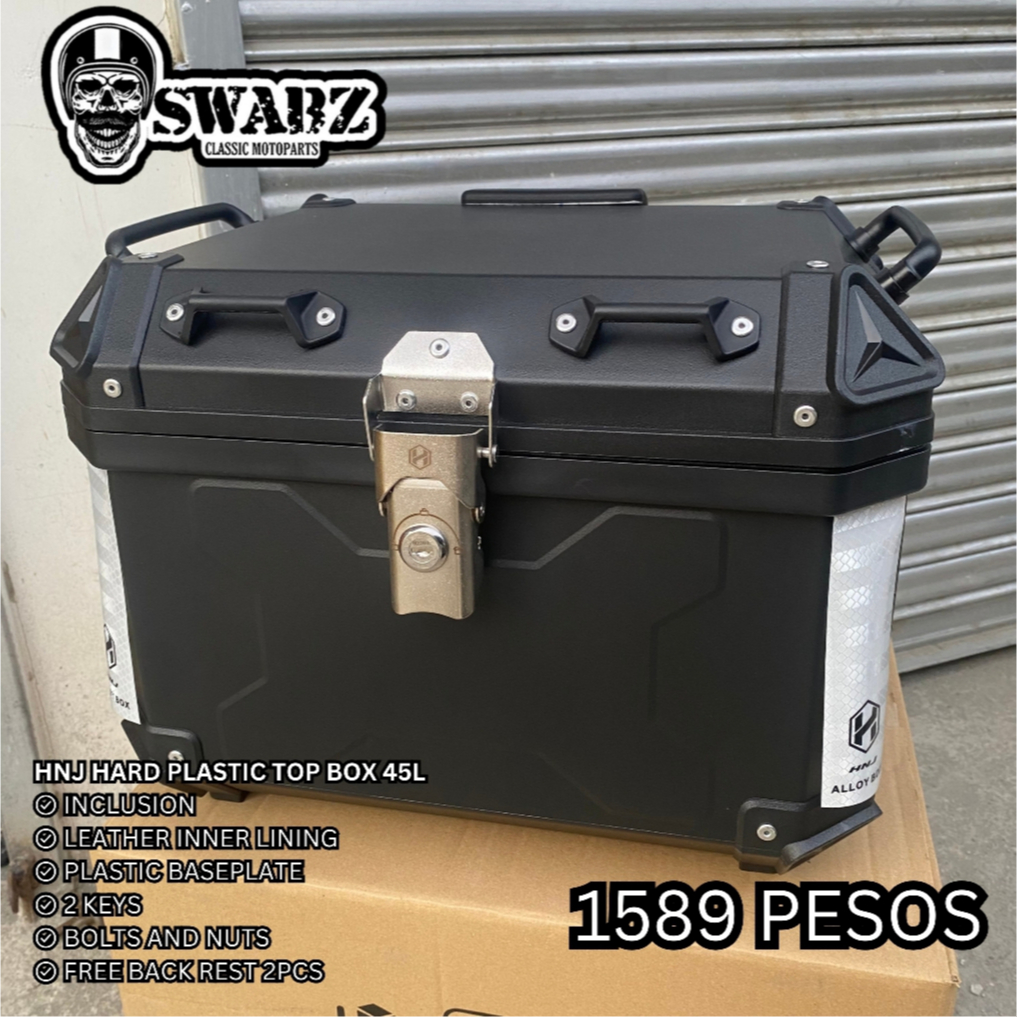 HNJ A01-S Motor Top Box 45L With HEAVY DUTY Base Plate Motorcycle ...