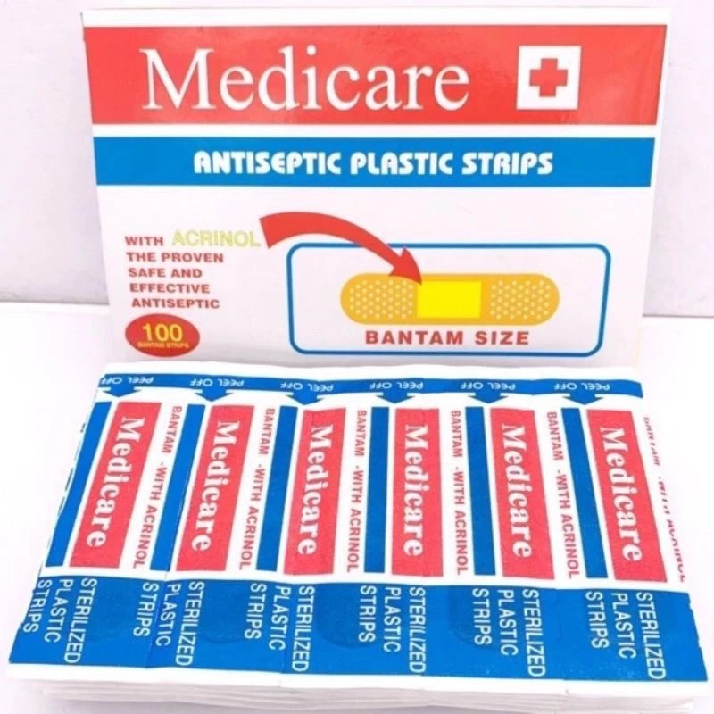 1Box/100Pcs Medical Plaster Strips Adhesive Antiseptic Bandage Band Aid ...