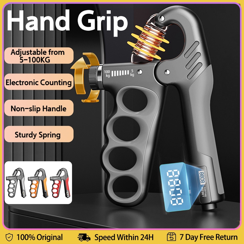 Hand Grip Exercise R-Shape Adjustable Countable Finger Strengthening ...