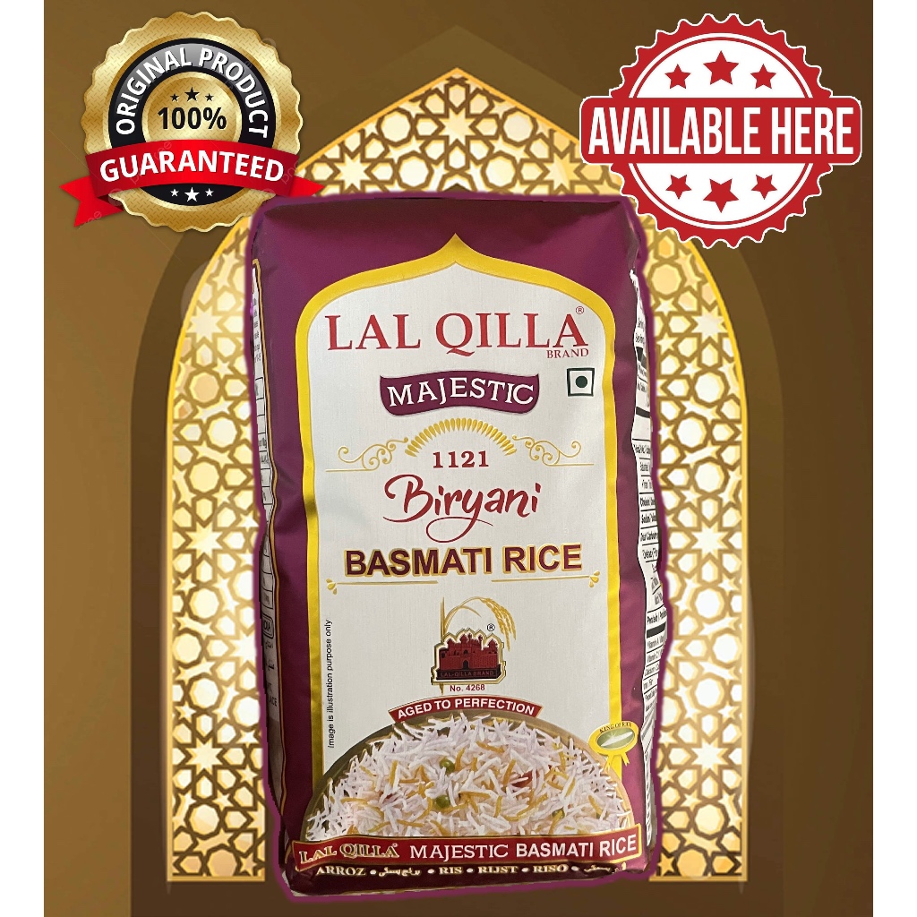 Lal Qilla Majestic Premium Basmati Rice 100% Organic low fat low sugar ...