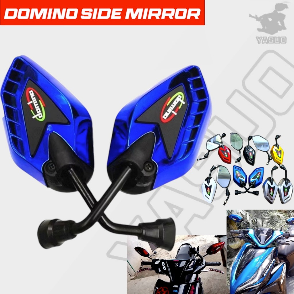 Motorcycle Domino Short Stem Side Mirror clean For HONDA Universal XRM ...