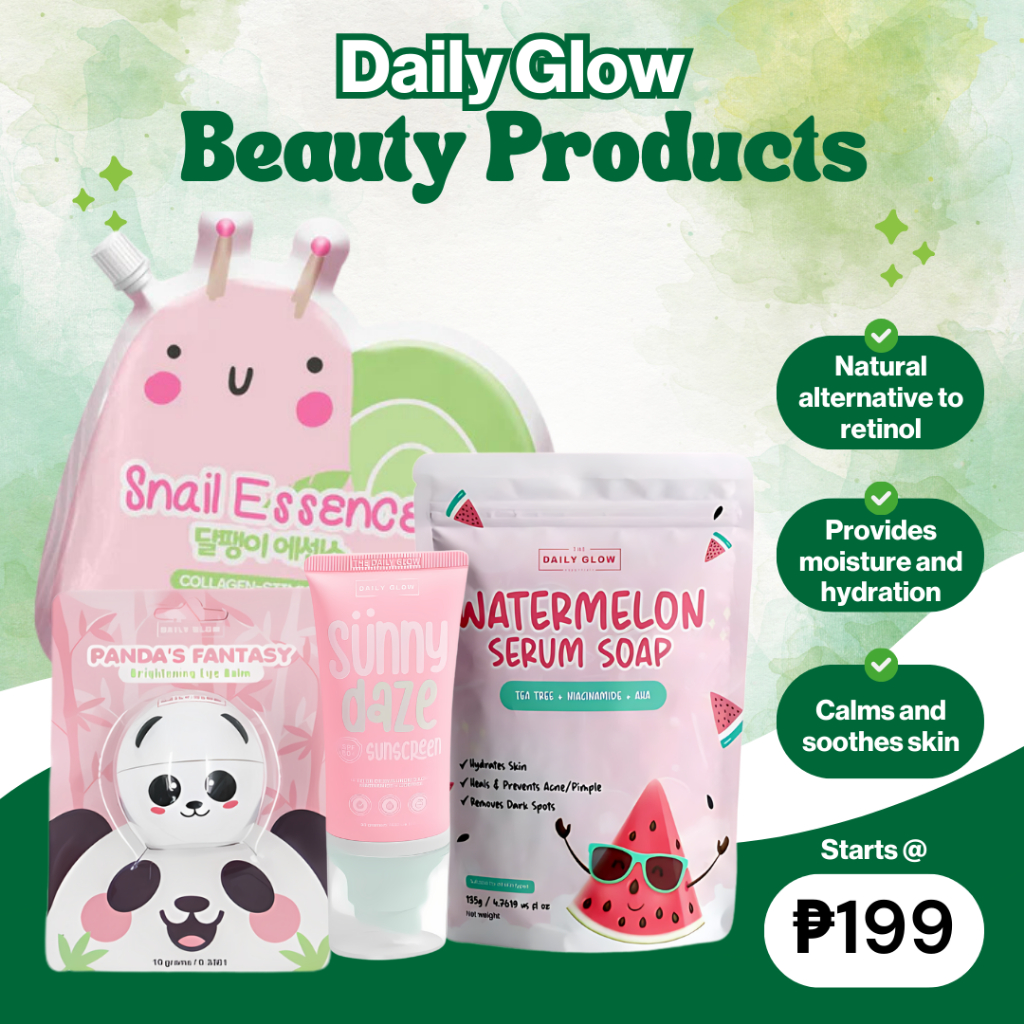 The Daily Glow Panda Eye Balm Snail Essence Collagen Stimulator Sunny ...