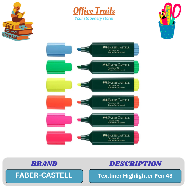 Faber Castell Textliner Highlighter Pen 48 Original 1PC | Shopee ...