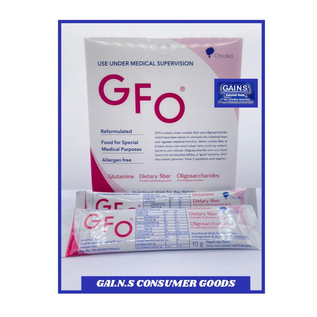 GFO nutritional drink peach tea flavor expiration Jan 2026 | Shopee ...