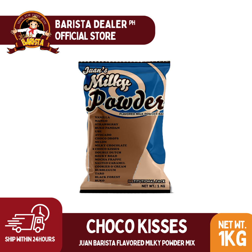 Juan Milky Powder Choco Kisses Flavored for Milk Shake, Milk Tea, and ...