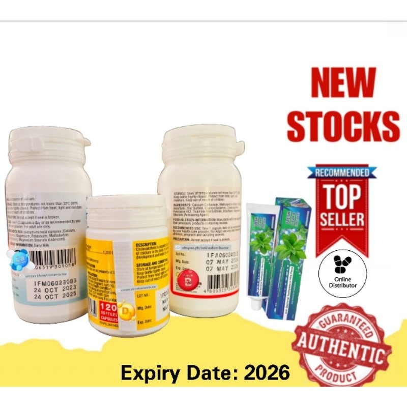 TRIPLE Vitamins in 60s & 120s ( Active Vitamin B, MilkCalcium ...