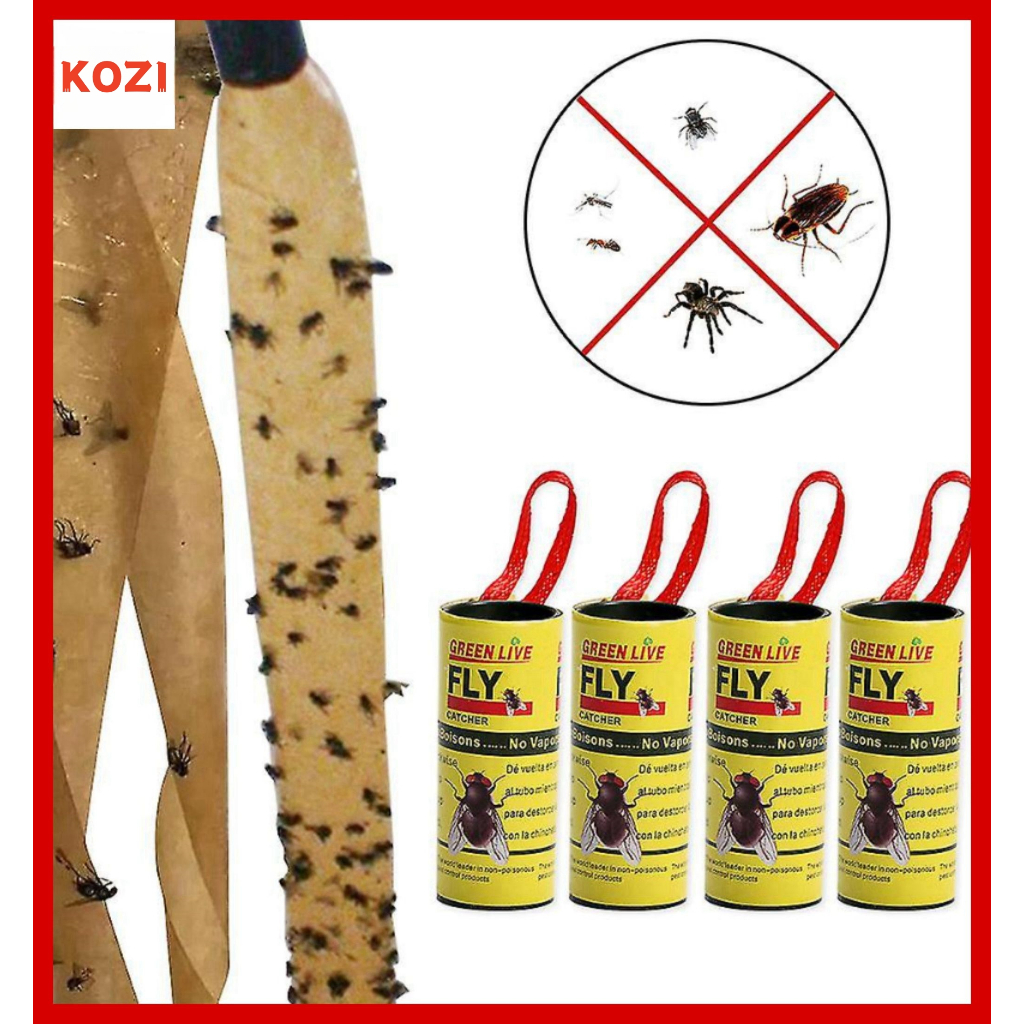 COD 1pc Insect Glue Catcher Flies Yellow Traps Sticky Fly Trap Paper ...