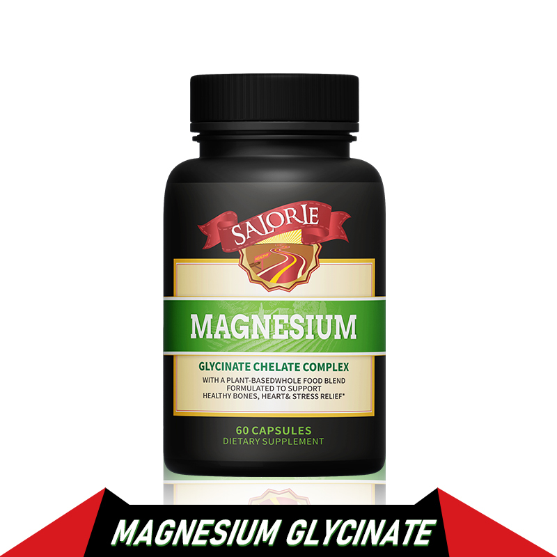 Magnesium Glycinate Capsules Supplement for Natural Sleep,Support Bone ...