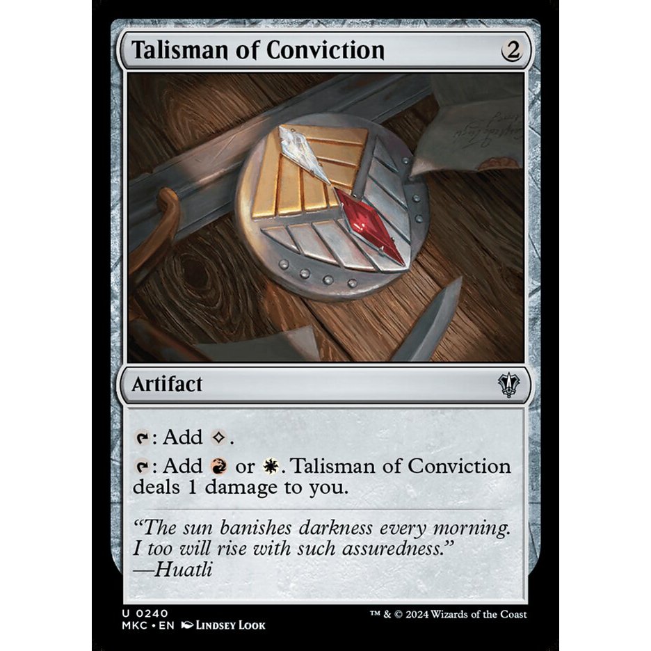 Talisman of Conviction - MTG Magic: The Gathering | Shopee Philippines