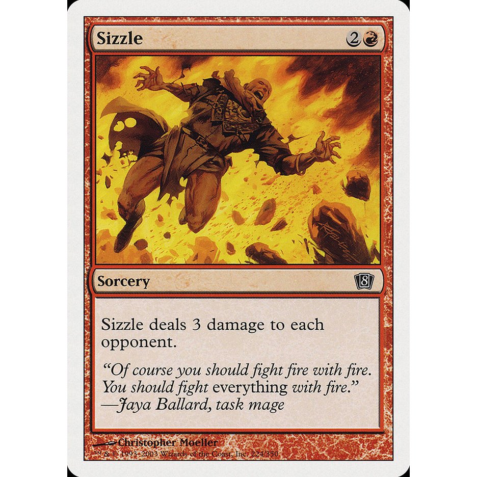 R - Sizzle [8ED] [MTG] | Shopee Philippines