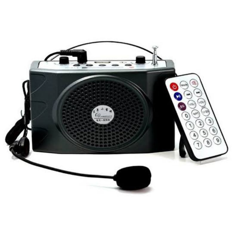 SHURE SH-306 LAPEL WAISTBAND PORTABLE AMPLIFIER BT/USB/AUX/FM RADIO ...