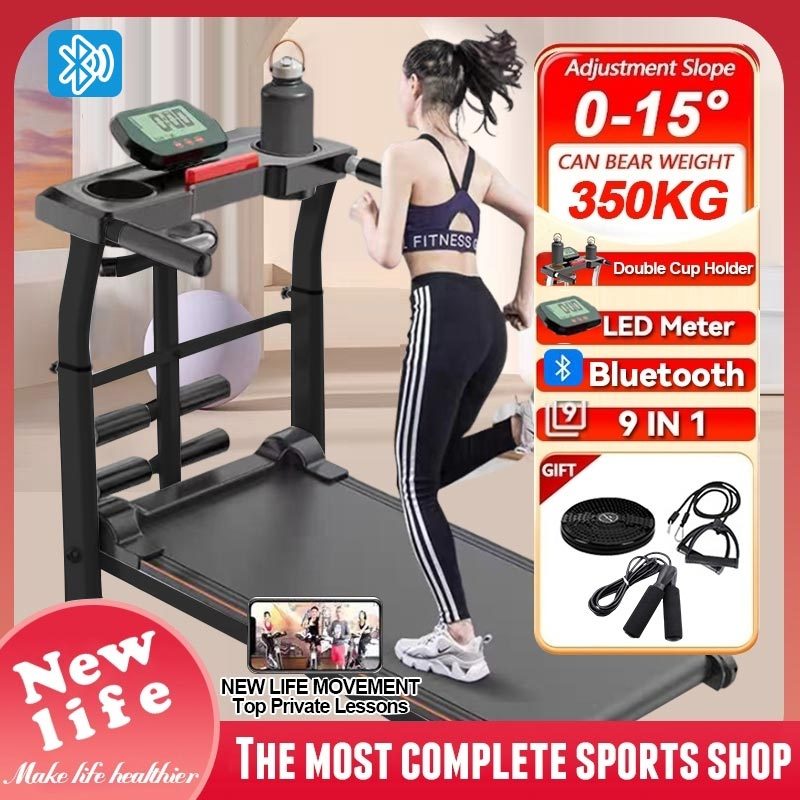 Treadmill exercise equipment foldable 2 IN 1 walking pad Bluetooth ...