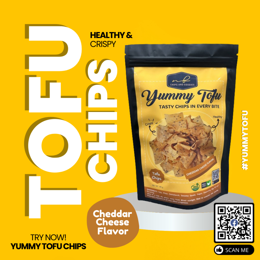 Yummy Tofu Chips Cheddar Cheese Flavor | Shopee Philippines