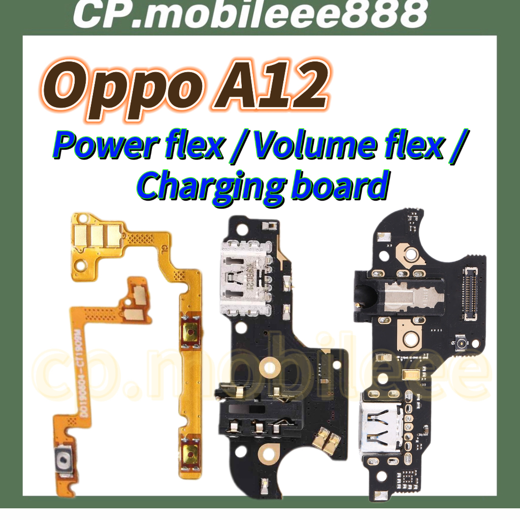 Oppo A12 Power Volume Flex Button Switch USB Charging Port Board For ...