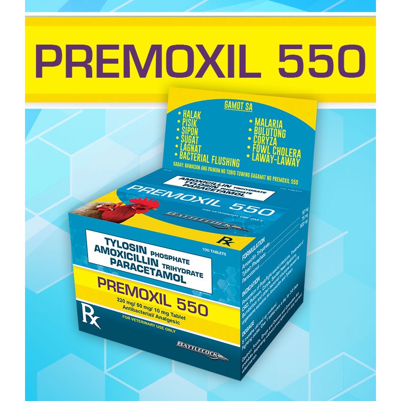 Premoxil tablet Gamefowl ANTIBIOTIC with PARACETAMOL | Shopee Philippines