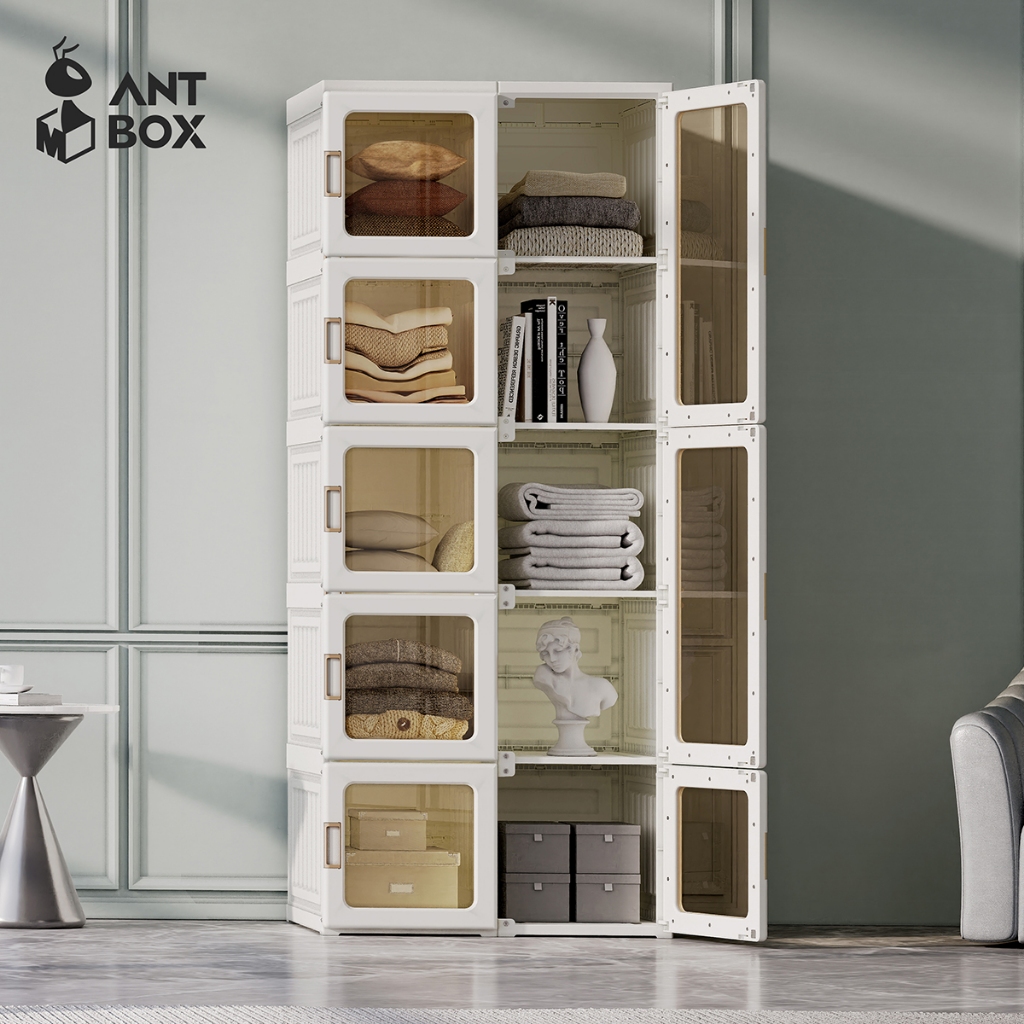 ANTBOX Wardrobe for Clothes Storage 10 Cubes Large Capacity Wardrobe ...