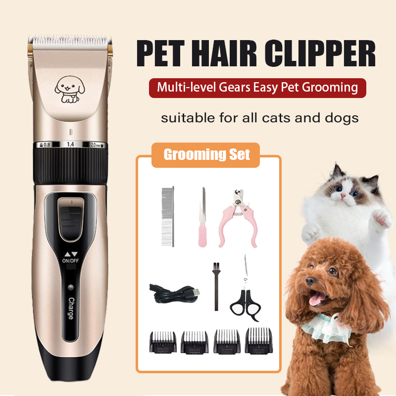 NSS Electric Pet Hair Shaver Cat Dog Grooming Kit Clipper Dogs Trimmer ...