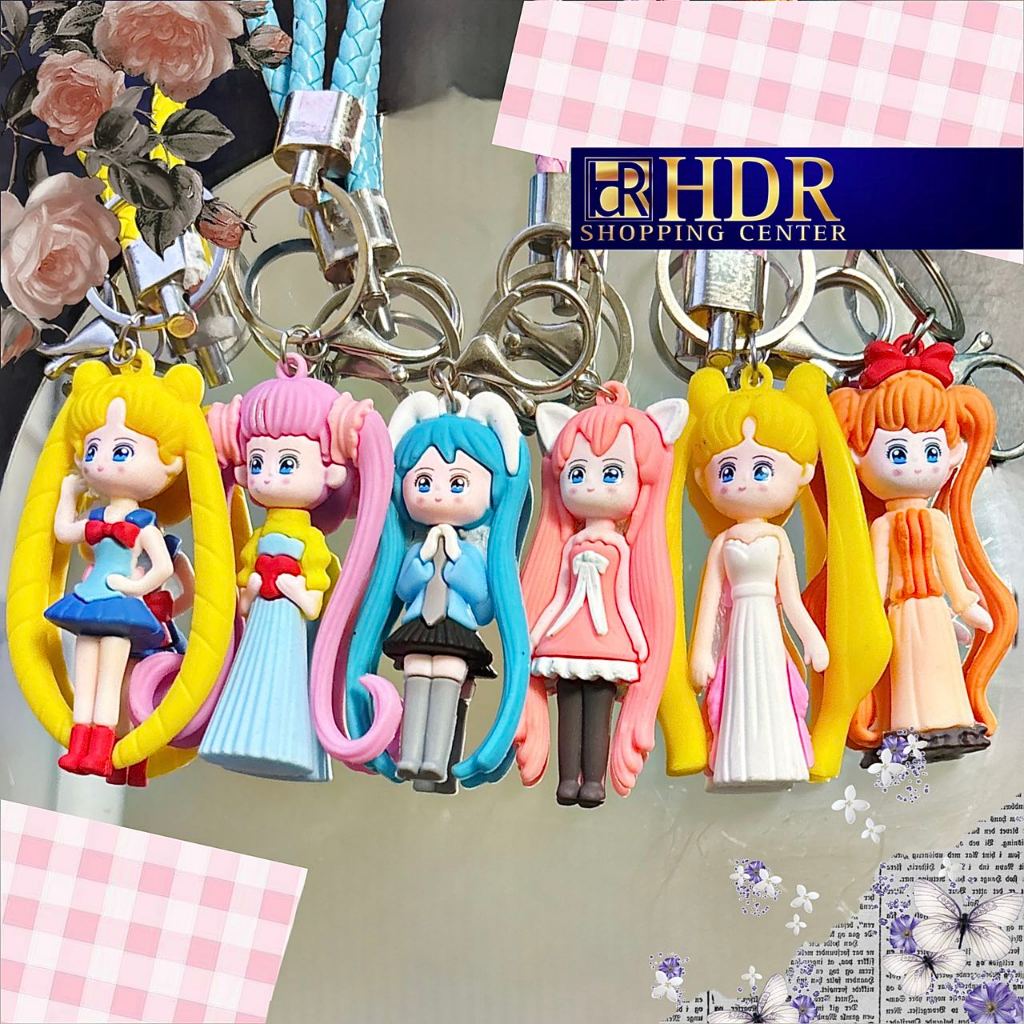 HDR CUTE SAILOR MOON KEYCHAIN MINI COLORFUL | Shopee Philippines
