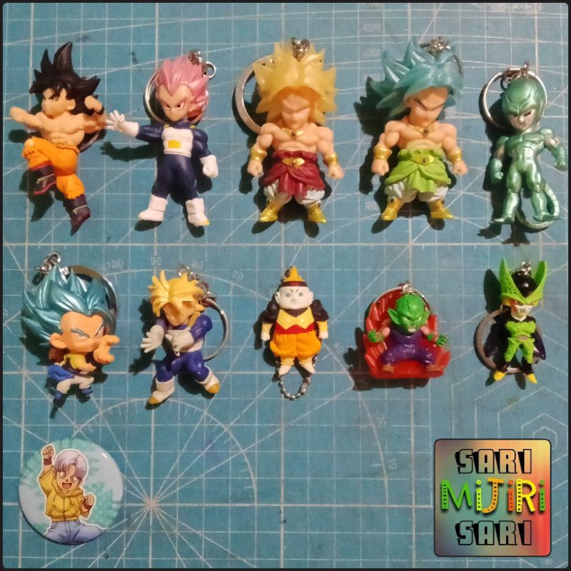 Dragon Ball Z pins keychains: Gokou Vegeta Vegito Gotenks Trunks Gohan ...
