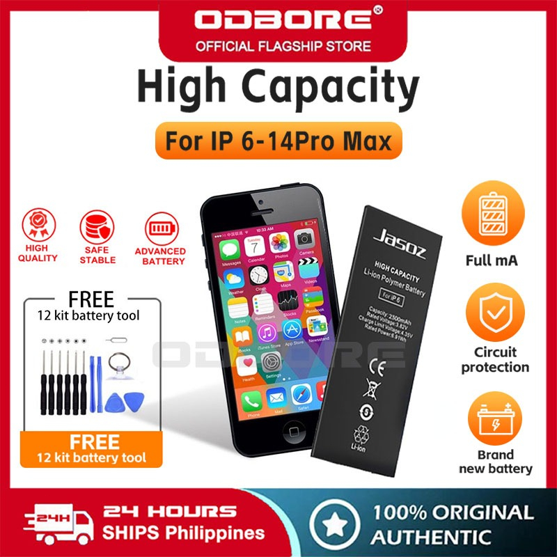 ODBORE High Quality phone Battery with Tools for iPhone 6/6Plus/6S/6SP ...