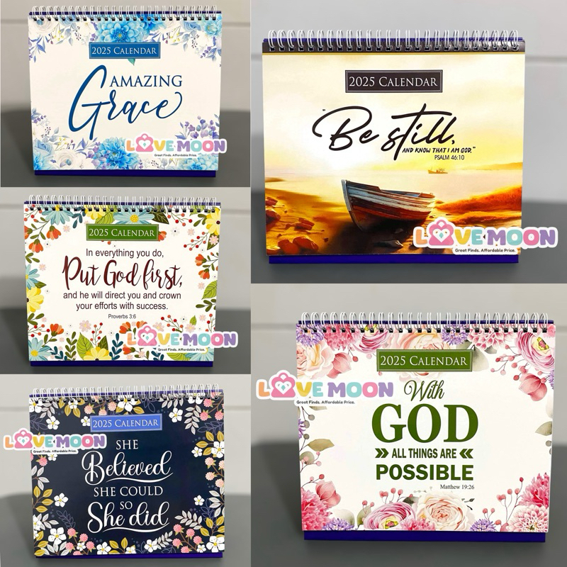 2025 BIBLE VERSE DESK TABLE CALENDAR (BIG SIZE) | Shopee Philippines