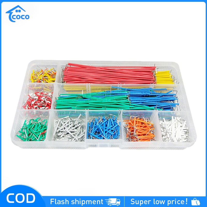 840 Pcs Assorted Solderless Jumper Wire Kit Electrical Wires Breadboard ...