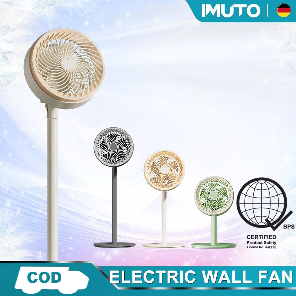 IMUTO Electric Fan Stand Fan Air Circulator Fan 3 Speed Floor Fan ...