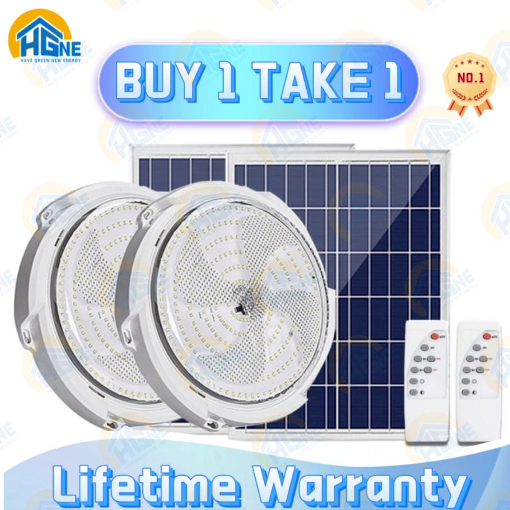HGNE Solar Ceiling Lights LED Indoor Solar Lamp With Solar Panel Solar ...