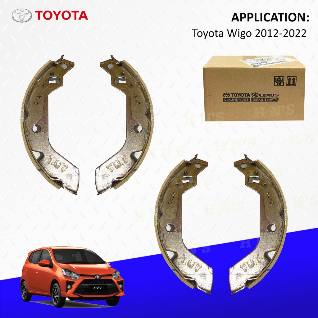 Toyota Genuine Brake Shoe ( Rear ) for Toyota Wigo 2012 - 2022 ( PN ...