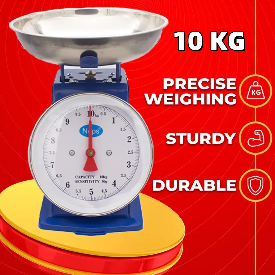 Mechanical Scale Timbangan 10 Kilos Weighing Scales Vegetable/Food Meat ...