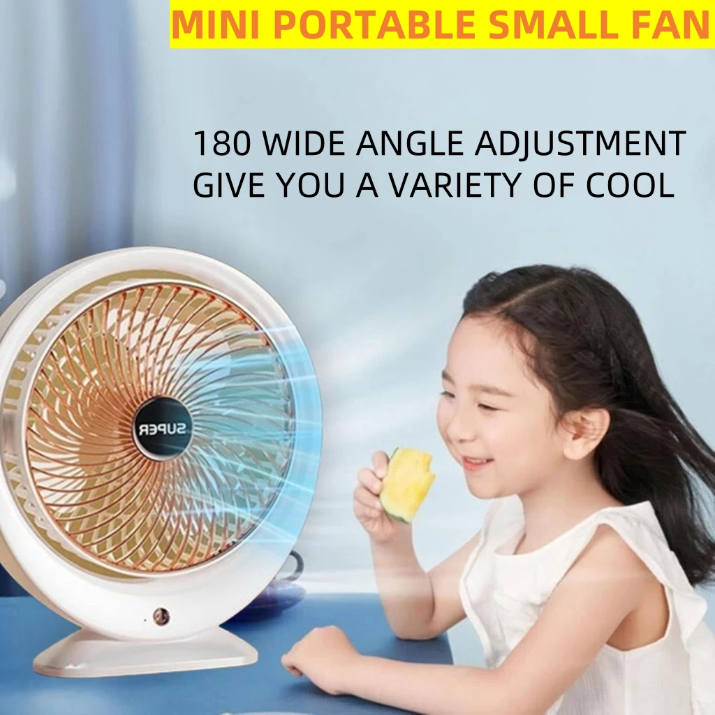 Stand Fan USB with Rechargeable 3 Speeds fan electric fan Super Quiet ...