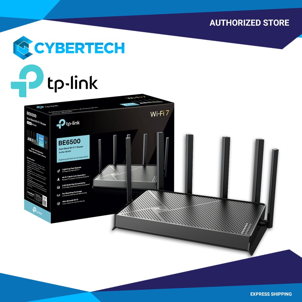 Tp-Link Archer BE400 BE6500 Dual-Band Wi-Fi 7 Router | Shopee Philippines