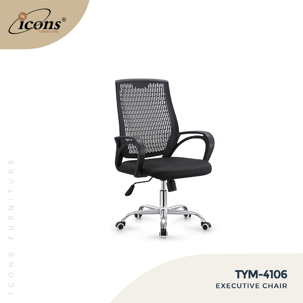 ICONS Tym-4106 Executive Chair Chrome Base | Shopee Philippines