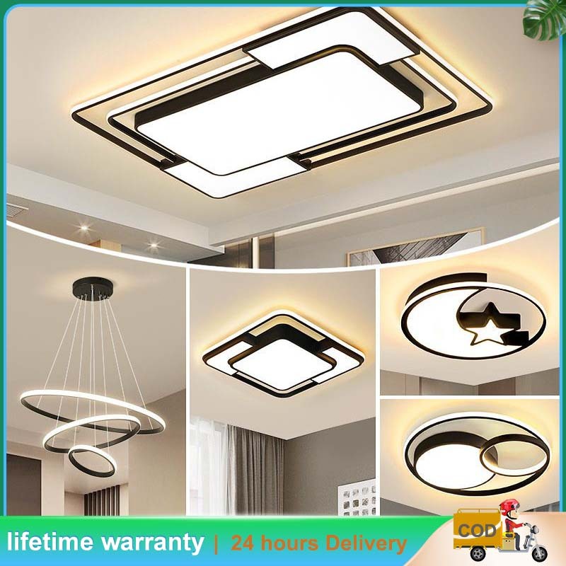 【Lifetime Warranty】LED Ceiling Light 3 Color Ceiling Lamp With Remote ...
