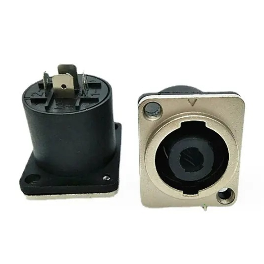 Per Piece Square SpeakON Chassis Mount 4-Pin Connector | PCB Mount ...