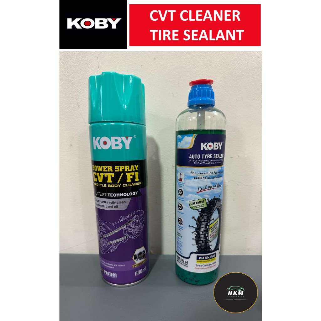 MOTORCYCLE BUNDLE PMS KOBY CVT CLEANER / TIRE SEALANT / GEAR OIL BUNDLE ...