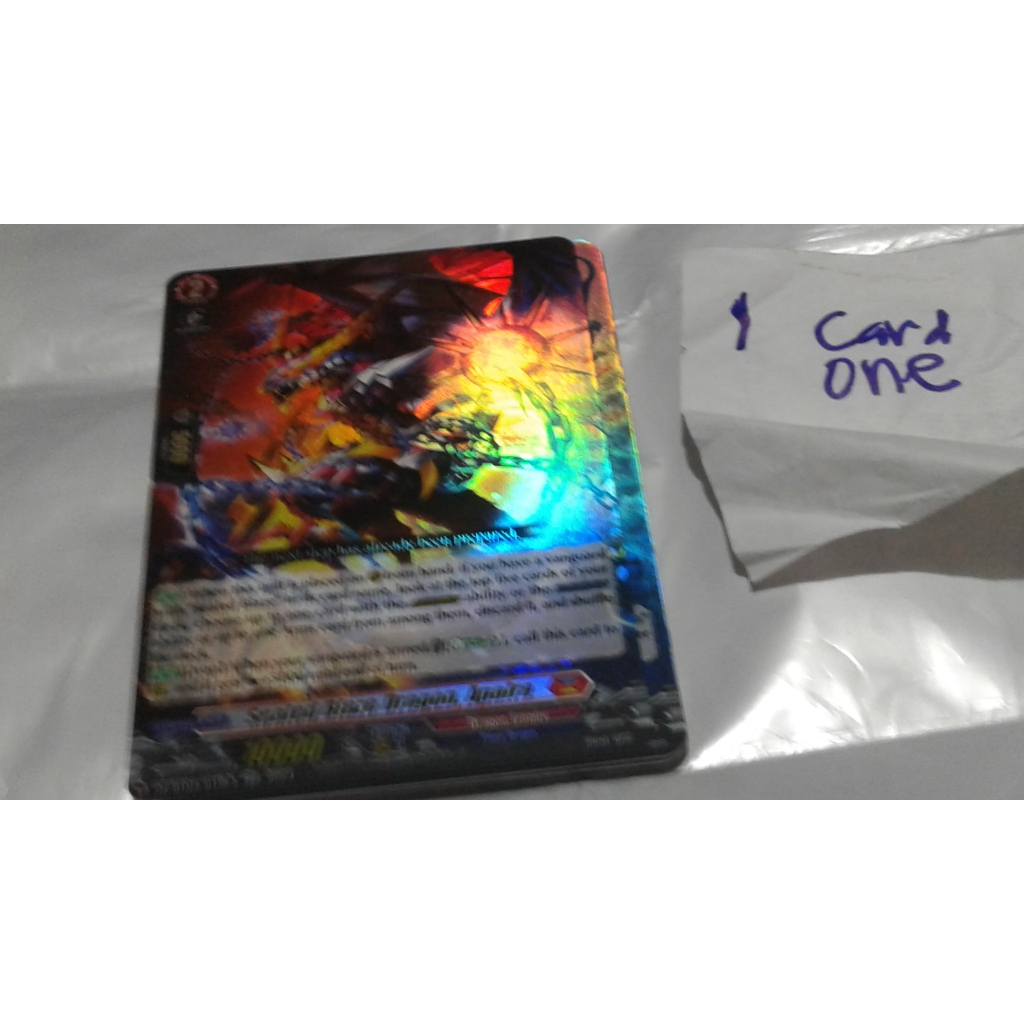 SEALED BLAZE DRAGON APALRA VANGUARD DESTINED SHOWDOWN DZ BT 4 1 ONE PIECE CARD PLAYED RARE WEARS ...