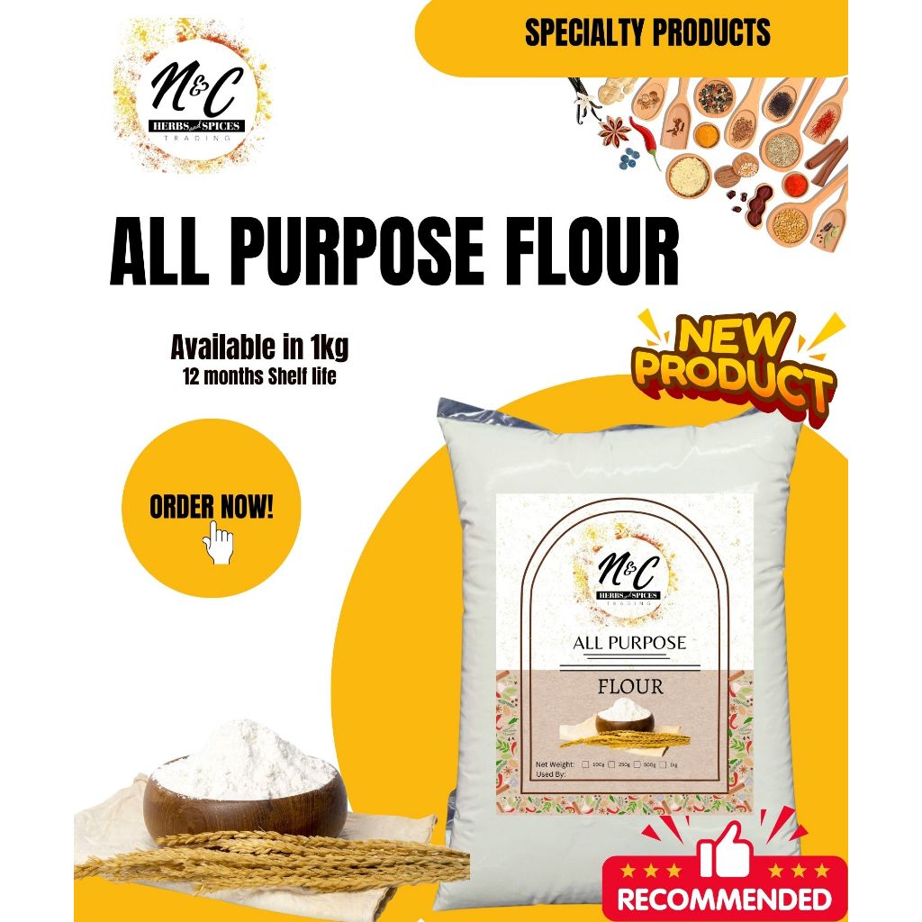 All Purpose Flour 100grams 250grams 500grams 1kilogram | Shopee Philippines