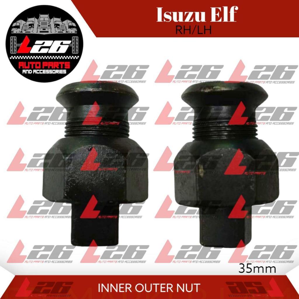 10PIECES 35mm Isuzu Elf INNER OUTER NUT RH/LH | Shopee Philippines