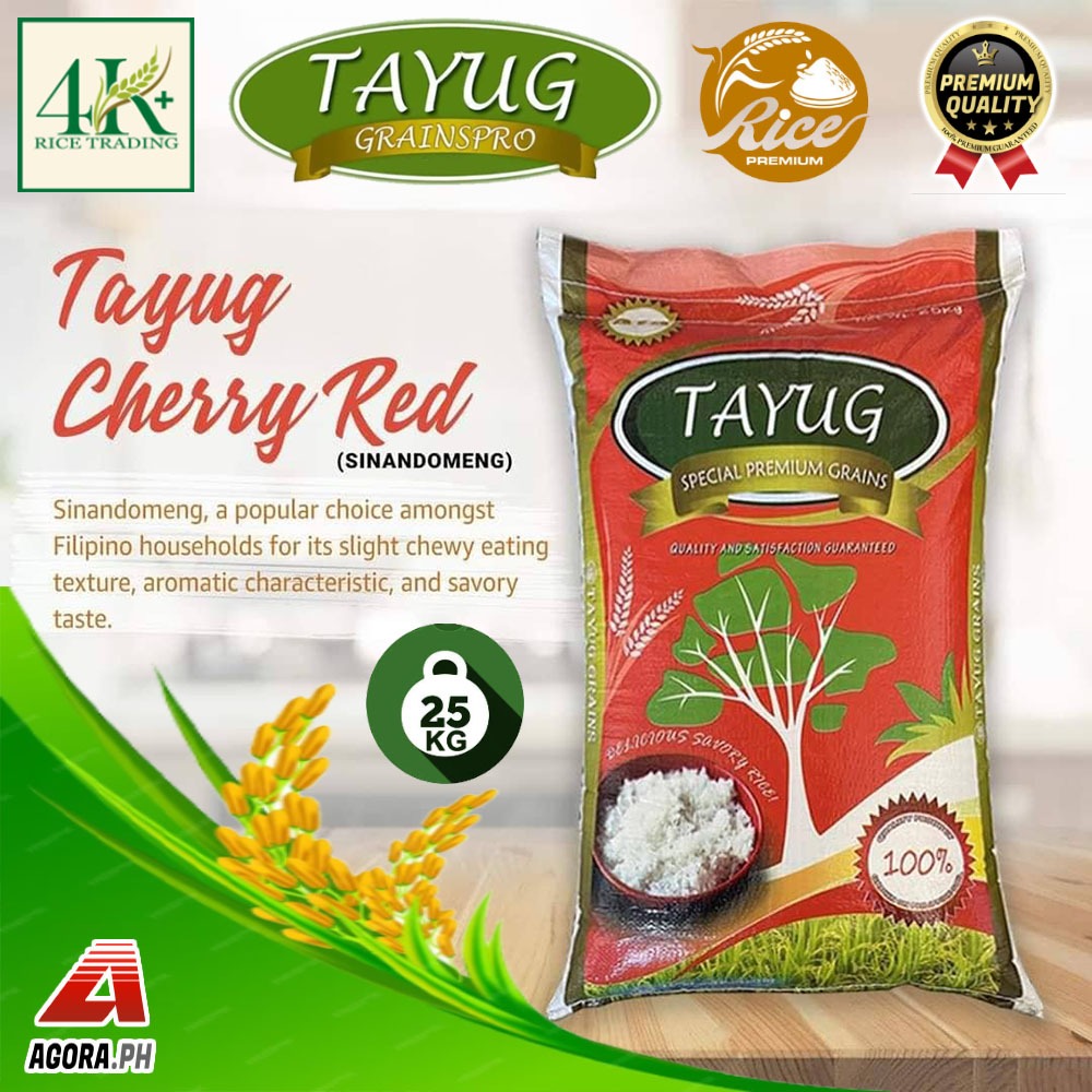 AP Tayug Cherry Red Sinandomeng Rice, 25kg | Shopee Philippines