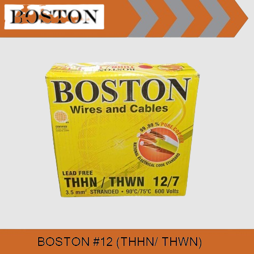 Boston #12 THHN/ THWN Stranded Electrical Wire (#12/7-3.50mm sq) 7 ...