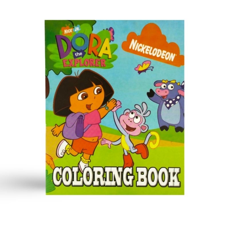 DORA THE EXPLORER COLORING Big Book: 12-Sheets Kids Activity Crayon DIY ...