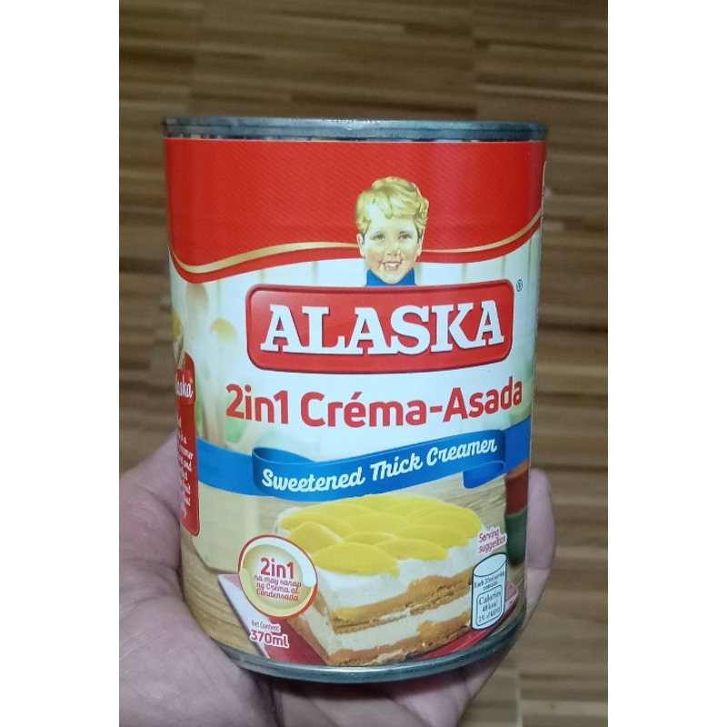 Alaska Crema Asada 2 in 1 Sweetened Thick Creamer ( 370ml ) | Shopee ...